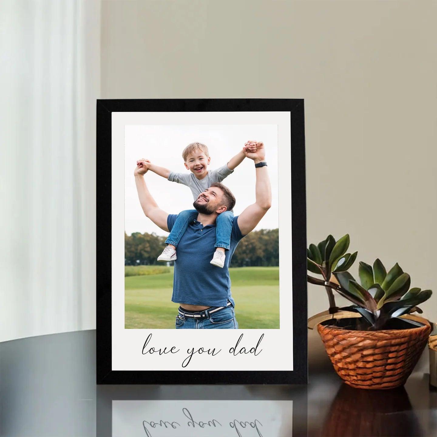 Personalized 'Dad' Photo Frame – Le Prestige Box